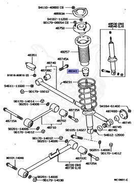 48341-22130 - Toyota - Bumper, Rear Spring - Nengun Performance