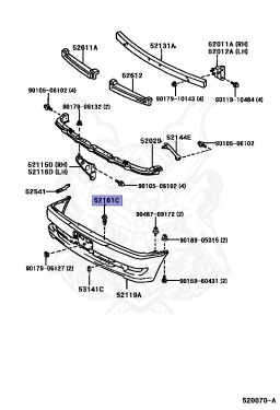 52161-16010 - Toyota - Clip, Front Bumper - Nengun Performance