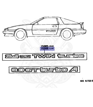 75985-14280-13 - Toyota - Stripe, Front Door, Lh - Nengun Performance