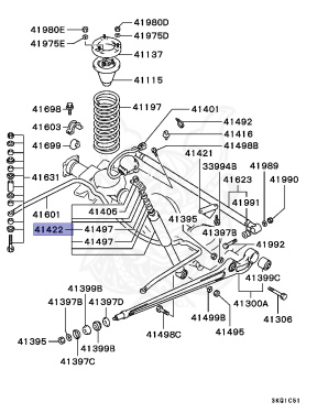 MB891677 - Mitsubishi - Shock Absorber, Rr Susp - Nengun Performance