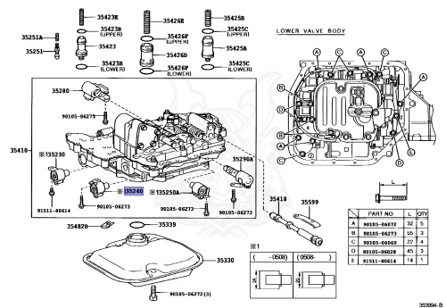 35240-52050 - Toyota - Solenoid Assy, Automatic Transmission 3way ...