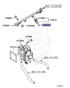 MD087060 - Mitsubishi - Insulator Fuel Injector - Nengun Performance