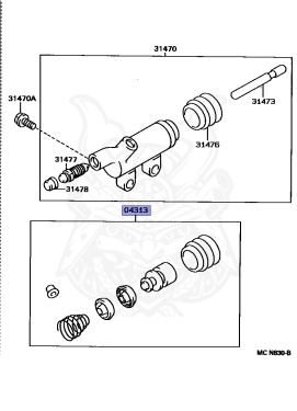 04313-22030 - Toyota - Cylinder Kit, Clutch Release - Nengun Performance