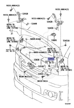 53451-26050 - Toyota - Rod, Hood Support - Nengun Performance