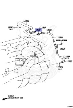 12204-0C010 - Toyota - Valve Sub-assy, Ventilation - Nengun Performance