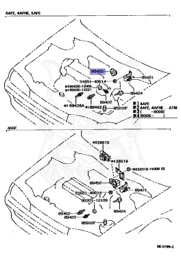 89452-14020 - Toyota - Sensor, Throttle Position (for E.f.i.) - Nengun ...