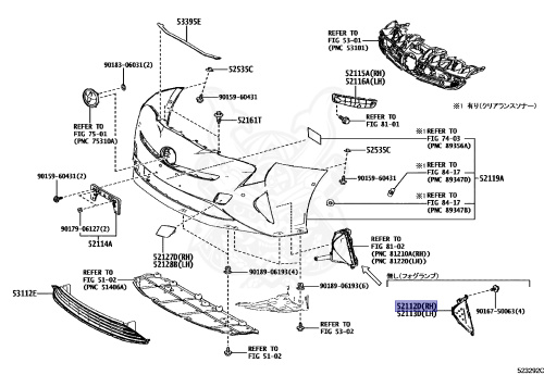 52112-47060 - Toyota - Extension, Front Bumper, Rh - Nengun Performance