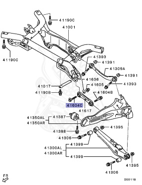 4117A018 - Mitsubishi - Bolt, Rr Susp Assist Link - Nengun Performance