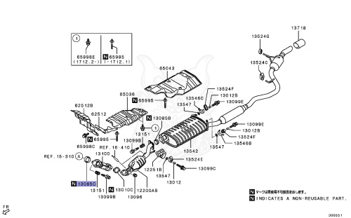 MR450710 - Mitsubishi - Seal Ring, Exhaust Pipe - Nengun Performance