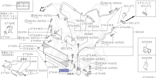 92136-6J001 - Nissan - Pressure Sensor Assembly - Nengun Performance