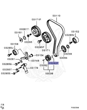 MF472503 - Mitsubishi - Spring Pin, Timing Belt Train - Nengun Performance