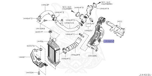 14460-3VA1A - Nissan - Tube Assembly, Inlet - Nengun Performance