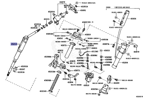 45210-26070 - Toyota - Shaft Assy, Steering Main - Nengun Performance