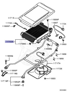 MD158600 - Mitsubishi - Intercooler Assy - Nengun Performance