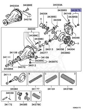 MB001261 - Mitsubishi - Plug Kit, Rr Diff - Nengun Performance
