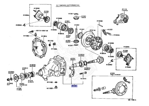 41101-20030 - Toyota - Carrier Sub-assy, Differential, Rear - Nengun ...