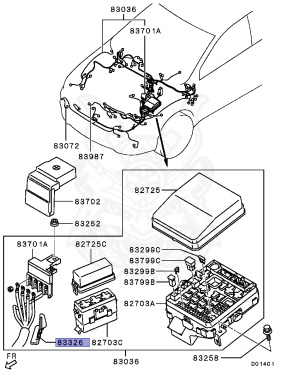 8556A028 - Mitsubishi - Protector, Chassis Harness - Nengun Performance