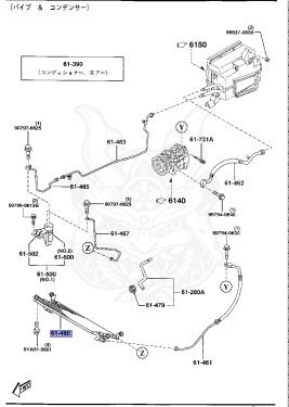 F110-61-480 - Mazda - Condenser - Nengun Performance