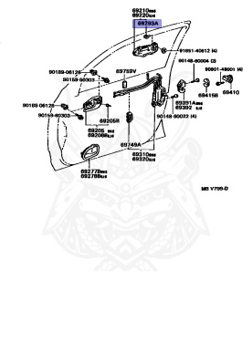 69293-30030 - Toyota - Snap, Front Door Outside Handle - Nengun Performance