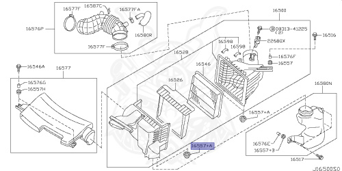 16557-AL500 - Nissan - Mounting, Rubber-air Cleaner - Nengun Performance