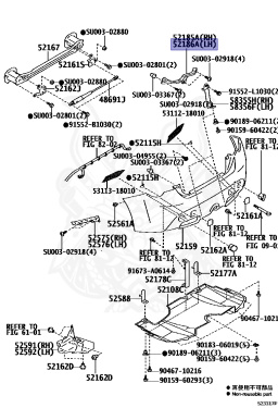 SU003-01502 - Toyota - Bracket, Rear Bumper Side, Lh - Nengun Performance