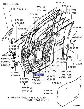 MU481276 - Mitsubishi - Clip, Hood - Nengun Performance