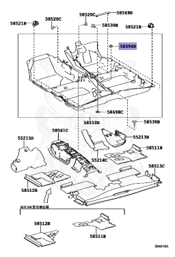 58694-76010 - Toyota - Plate, Mat Set, Upper - Nengun Performance