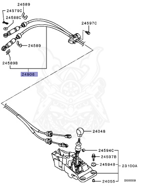 MR581210 - Mitsubishi - Cable, Gear Shift - Nengun Performance