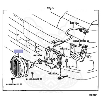 81221-20030 - Toyota - Lamp Unit, Fog Lamp, Lh - Nengun Performance