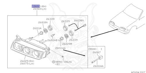 B6010-0L210 - Nissan - Head Lamp Assembly, Rh - Nengun Performance