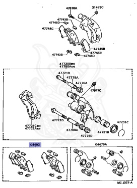 04492-20060 - Toyota - Pad Kit, Disc Brake, Rear - Nengun Performance