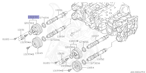 13320AA001 - Subaru - Sprocket ASSY Camshaft IN RH - Nengun Performance