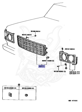 53111-90A01 - Toyota - Grille, Radiator - Nengun Performance