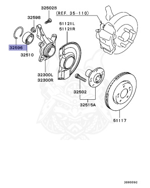 MB303868 - Mitsubishi - Snap Ring, Fr Wheel Hub - Nengun Performance
