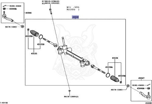 45510-52070 - Toyota - Gear Assy, Steering - Nengun Performance