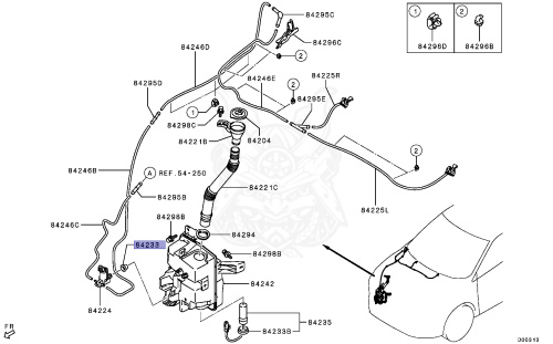 8260A161 - Mitsubishi - Gasket, Windshield Washer Tank - Nengun Performance