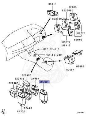 8610A019 - Mitsubishi - Switch, T / F Gearshift - Nengun Performance