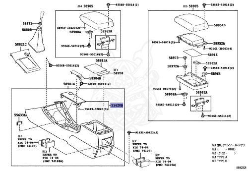 55620-12090-A0 - Toyota - Holder, Instrument Panel Cup - Nengun Performance
