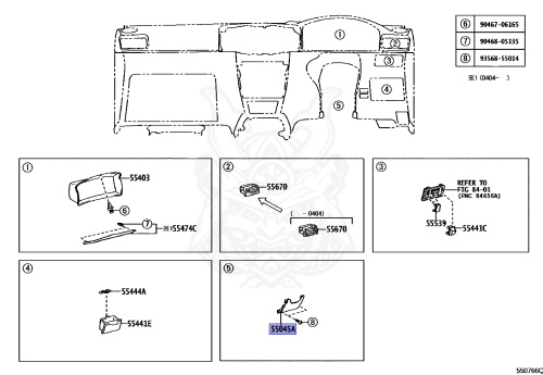 55045-12270-A0 - Toyota - Panel Sub-assy, Instrument Panel Finish ...