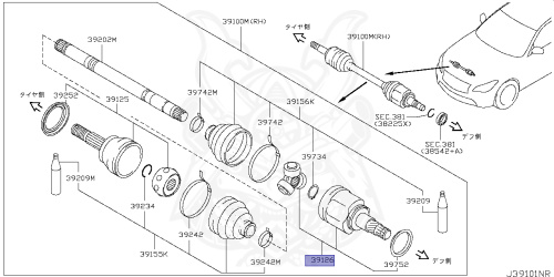 39711-CG000 - Nissan - Joint Assembly, Inner - Nengun Performance