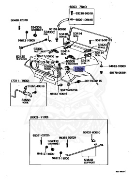 53506-90300 - Toyota - Catch Sub-assy, Hood - Nengun Performance