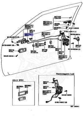 69759-20060 - Toyota - Snap, Door Inside Handle Link - Nengun Performance
