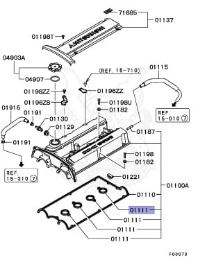MD186785 - Mitsubishi - Gasket, Rocker Cover Spark Plug Hole - Nengun ...