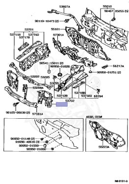 53203-12250 - Toyota - Support Sub-assy, Radiator, Lh - Nengun Performance