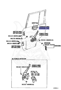 69905-60030 - Toyota - Channel Sub-assy, Rear Door Glass, Lh - Nengun ...