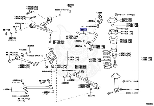 48812-14240 - Toyota - Rear Stabilizer Bar - Nengun Performance