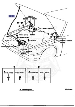 53451-32040 - Toyota - Rod, Hood Support - Nengun Performance