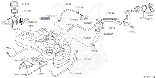 17040-JN00A - Nissan - Fuel Pump, In Tank - Nengun Performance