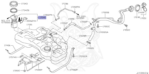 17040-JN00A - Nissan - Fuel Pump, In Tank - Nengun Performance