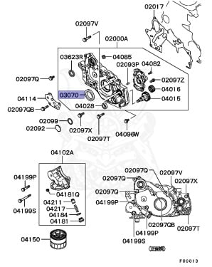 MD343563 - Mitsubishi - Oil Seal, Crankshaft, Fr - Nengun Performance